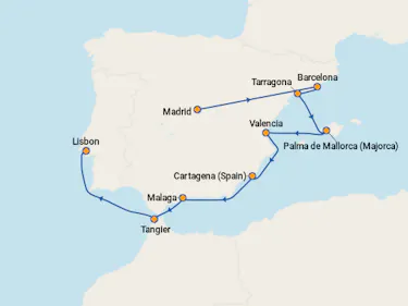 Best Europe Cruises to Madrid 2026-2028
