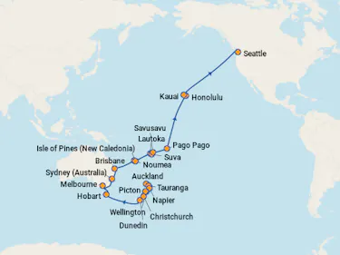 Best Fiji Cruises to Seattle 2026-2028