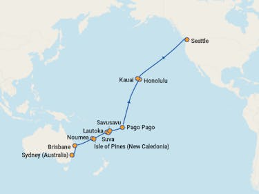 Best Fiji Cruises to Seattle 2026-2028