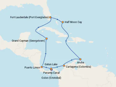 Holland America Nieuw Amsterdam Cruise Itinerary to Panama Canal ...