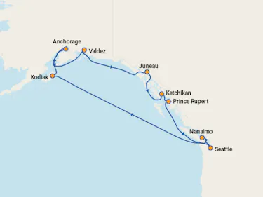 Best Cruises from Seattle to Anchorage 2026-2028