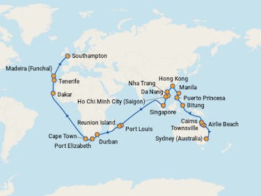 Best Philippines Cruises to Cape Town 2026-2028