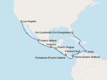 Island Princess Cruise Itinerary to Panama Canal & Central America on ...