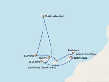 Cruises to Canary Islands 2025-2027