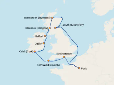 Majestic Princess Cruise Itinerary to British Isles & Western Europe on ...