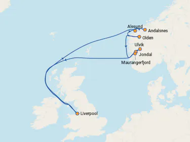 Best Norway Cruises from Liverpool 2026-2028