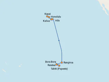 Best Cruises from Honolulu to Tahiti (Papeete) 2026-2028