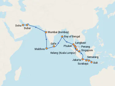 Best Asia Cruises to Doha 2026-2028