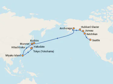 Best Cruises from Seattle to Tokyo (Yokohama) 2026-2028