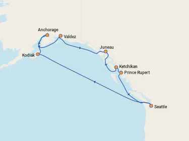 Best Cruises from Seattle to Anchorage 2026-2028