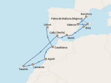 Cruises to Morocco 2025-2027