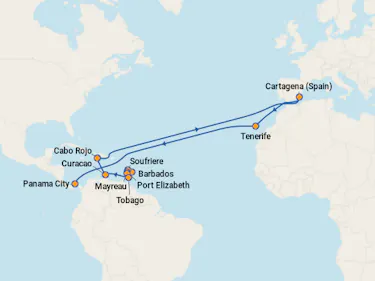 Best Spain Cruises to Curacao 2026-2028