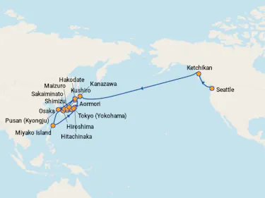 Best Cruises from Seattle to Tokyo (Yokohama) 2026-2028
