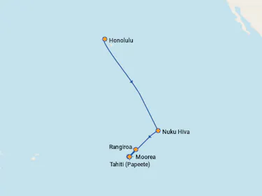 Best Cruises from Honolulu to Tahiti (Papeete) 2026-2028