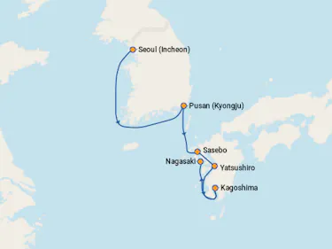 Best Cruises from Seoul (Incheon) 2026-2028