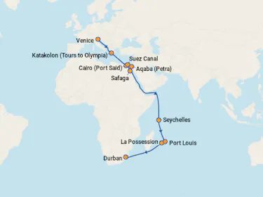 Best Europe Cruises to Cairo (Port Said) 2026-2028