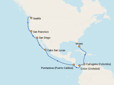 Best Panama Canal & Central America Cruises to San Francisco 2026-2028