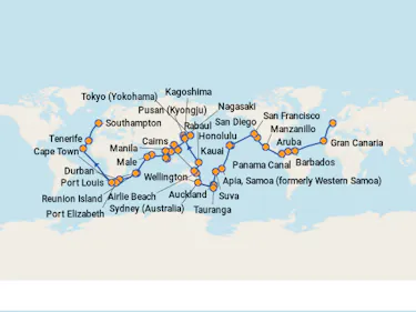 Best Cruises to Around the World 2026-2028